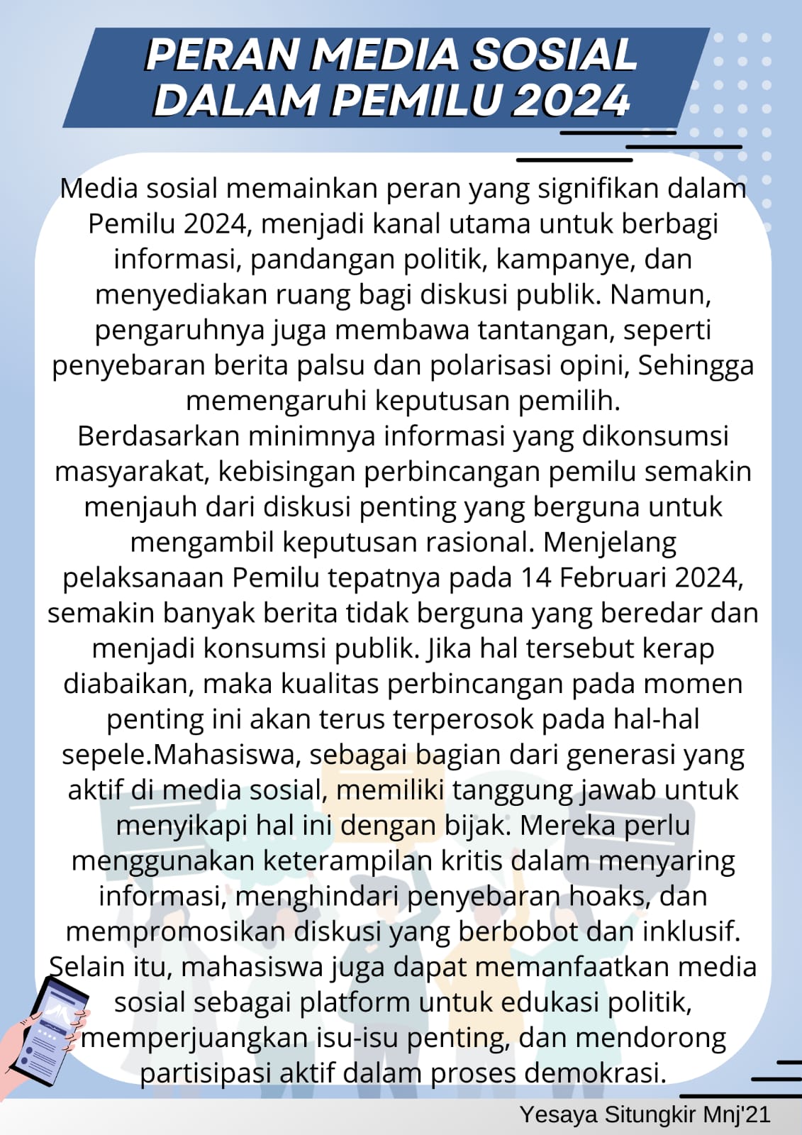 Opini - GMKI FEB USU